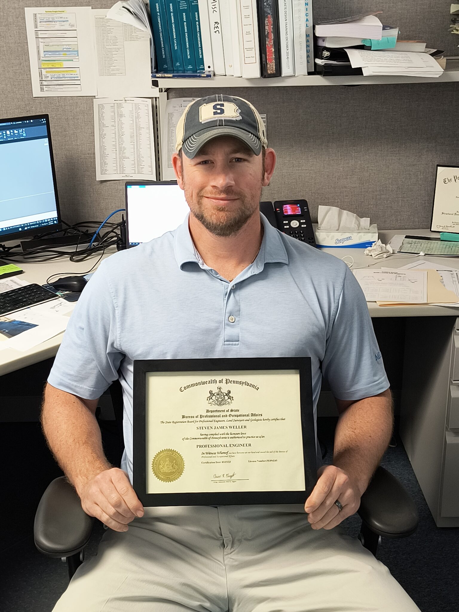 Mellott’s Steven Weller Has Earned the Professional Engineer’s License ...